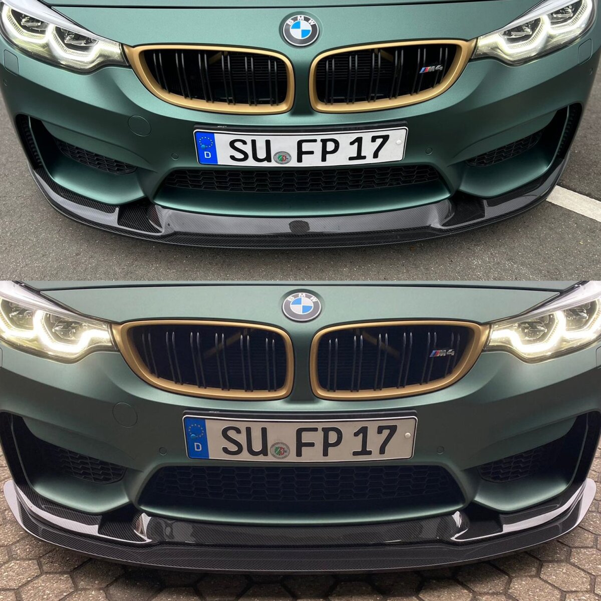 ALPHA-N Carbon front spoiler Alpha-GP with brake ventilation and adju ...